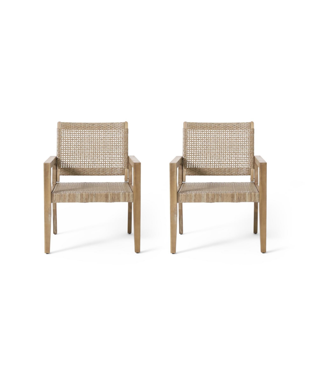 Click here for Streamdale Wicker & Acacia Club Chairs (Set of 2)... prices