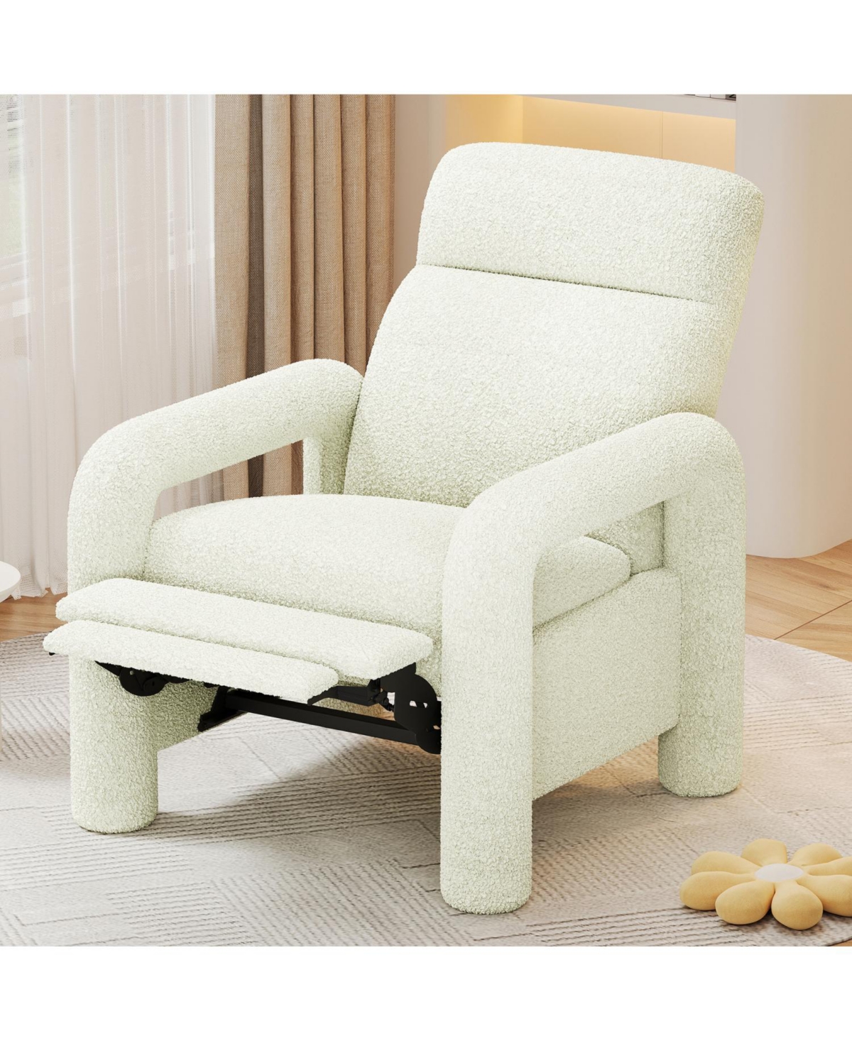 Click here for Streamdale Beige Push Back Recliner with Adjustabl... prices