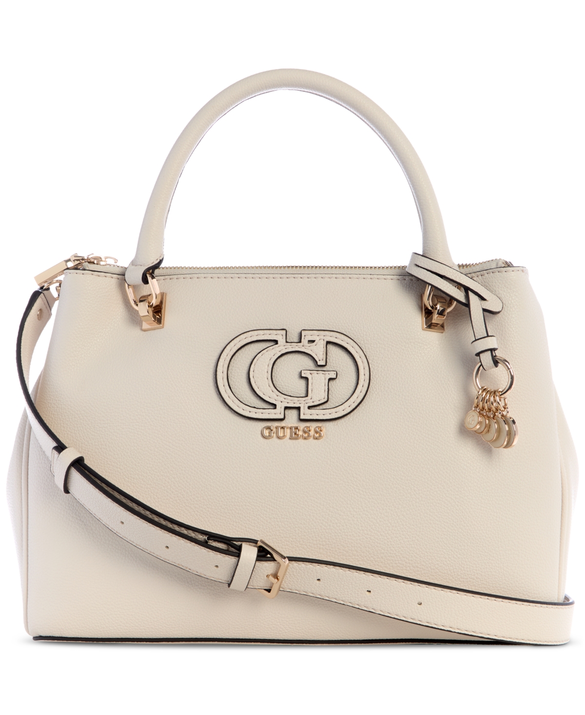 Click here for Guess Calebra Small Hobo Status Satchel Bag - Off... prices