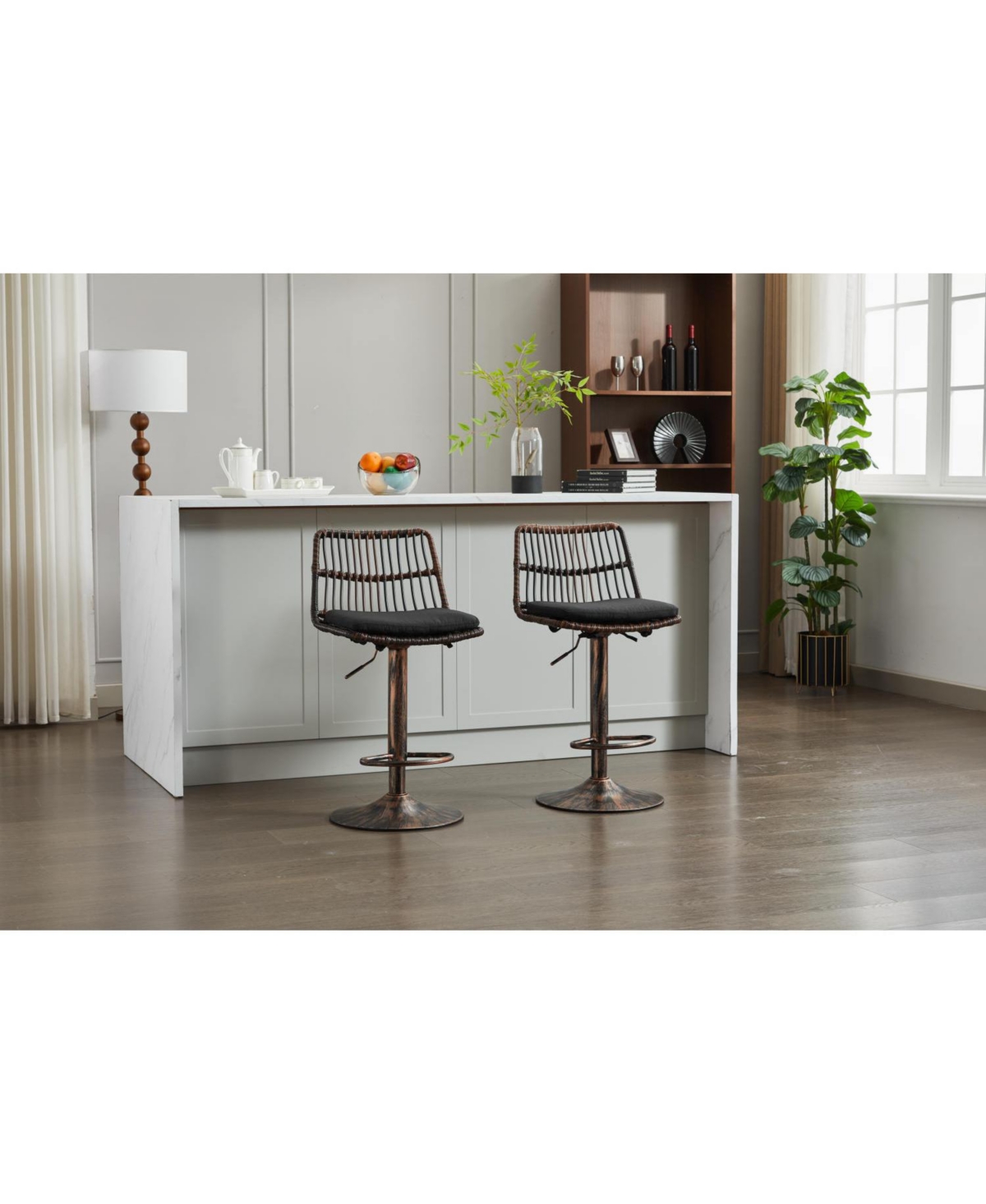 Click here for Streamdale Furniture Set of 2 Rattan Bar Stool  36... prices