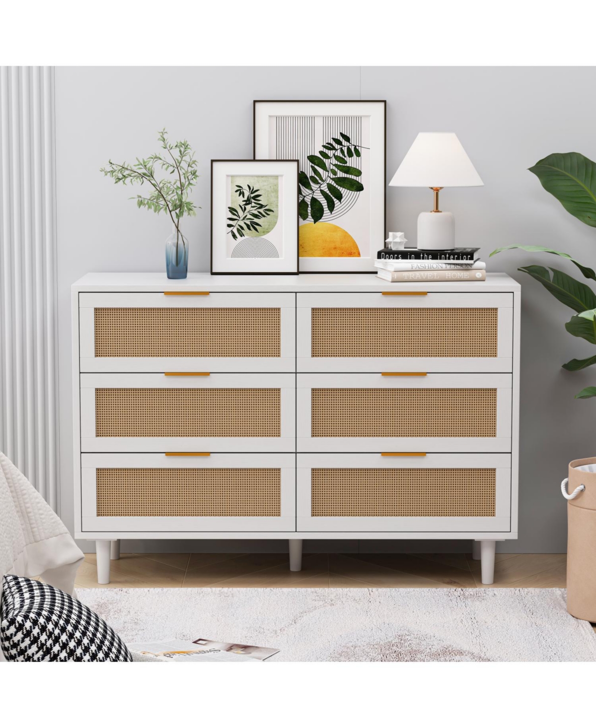 Click here for Streamdale 43.31"6-Drawers Rattan Storage Cab... prices