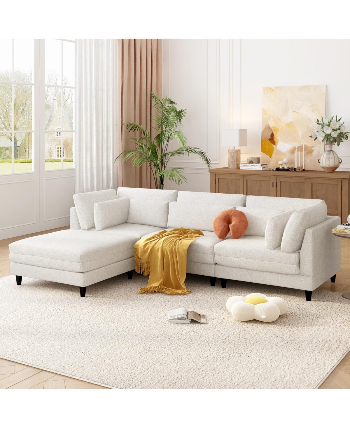 Click here for Streamdale Modern Sectional Sofa with Ottoman  4-S... prices