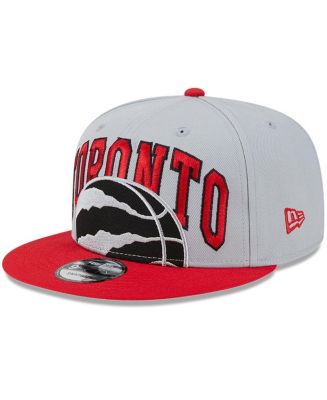 New Era Men's Gray/Red Toronto Raptors Tip-Off Two-Tone 9FIFTY Snapback ...