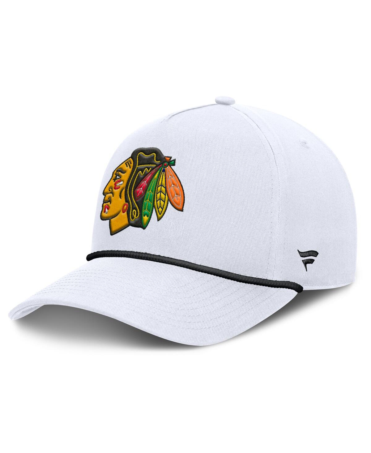 Click here for Fanatics Mens White Chicago Blackhawks Rope A-Fram... prices