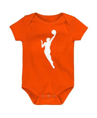 Outerstuff Baby Boys and Girls Orange WNBA Gear Logo Woman Creeper - Macy's