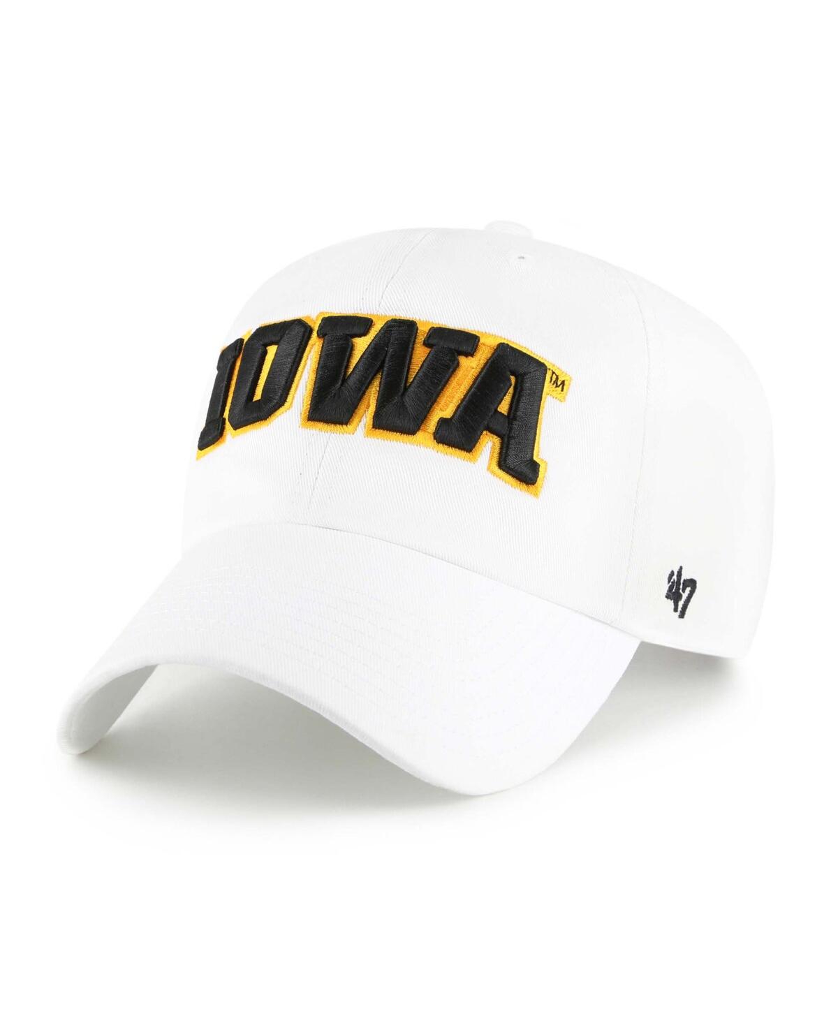 Click here for 47 Brand Mens White Iowa Hawkeyes Clean Up Adjusta... prices