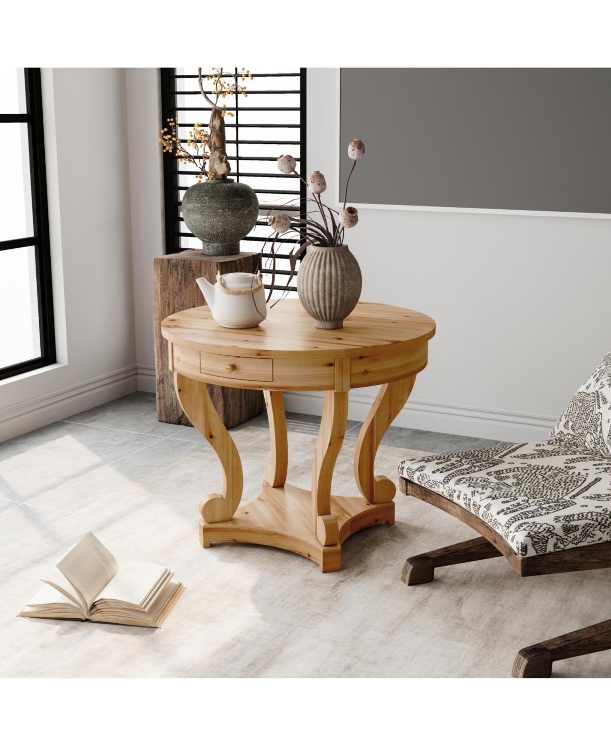 Click here for Streamdale Farmhouse Style Round End Table  Coffee... prices