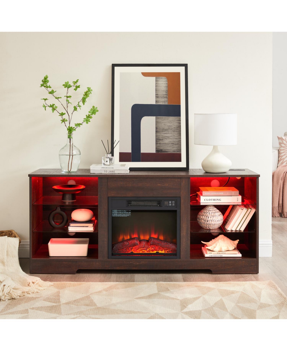 Click here for Streamdale Modern Electric Fireplace Tv Stand with... prices