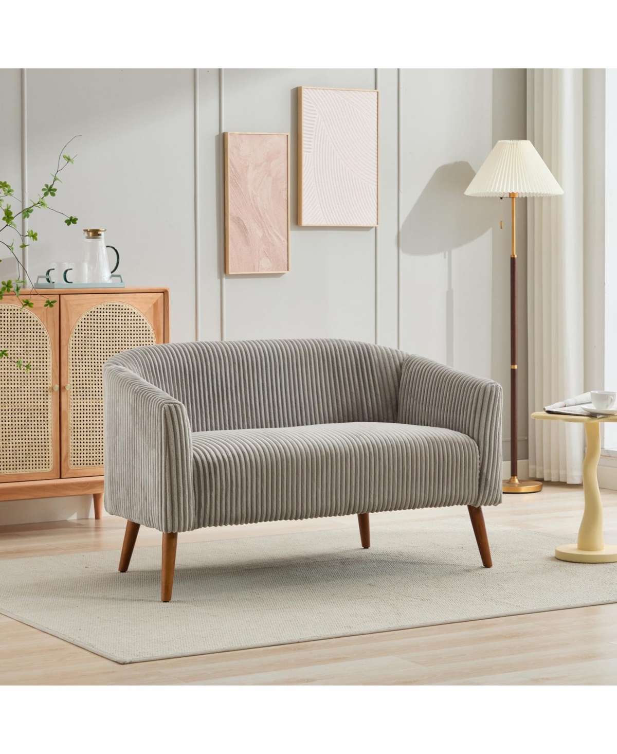 Click here for Streamdale Modern Corduroy Loveseat Sofa  2-Seat w... prices