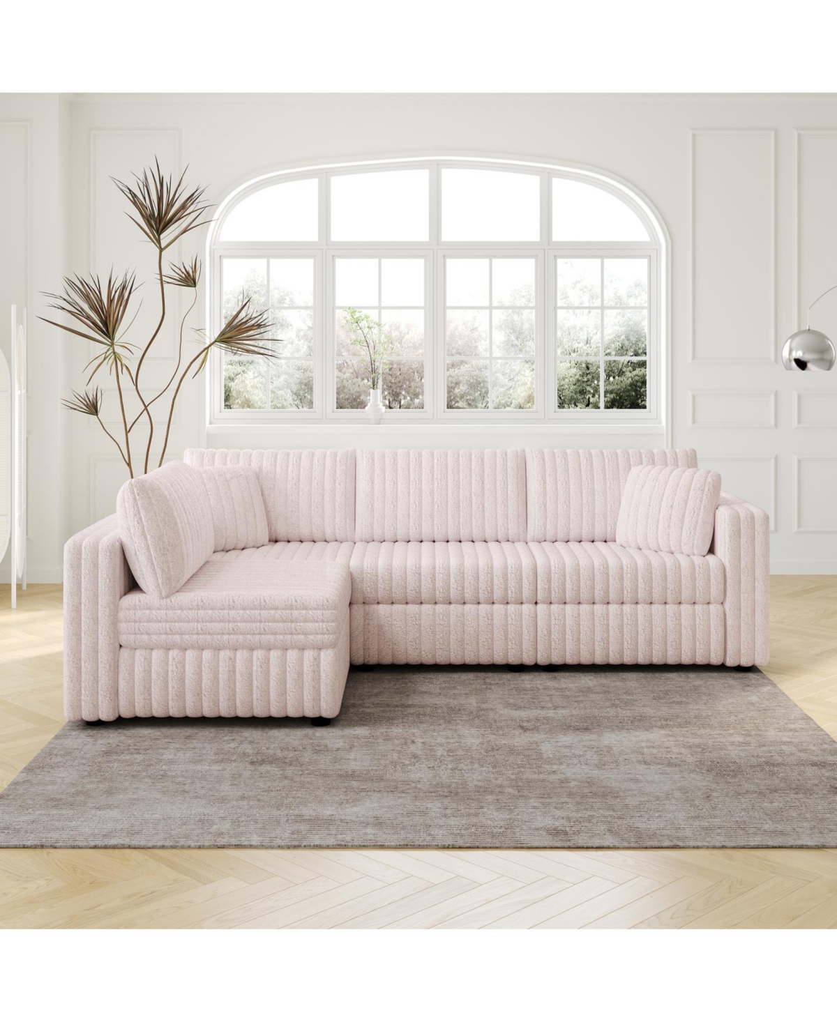 Click here for Streamdale Cozy L-Shaped Sofa Versatile  Stylish... prices