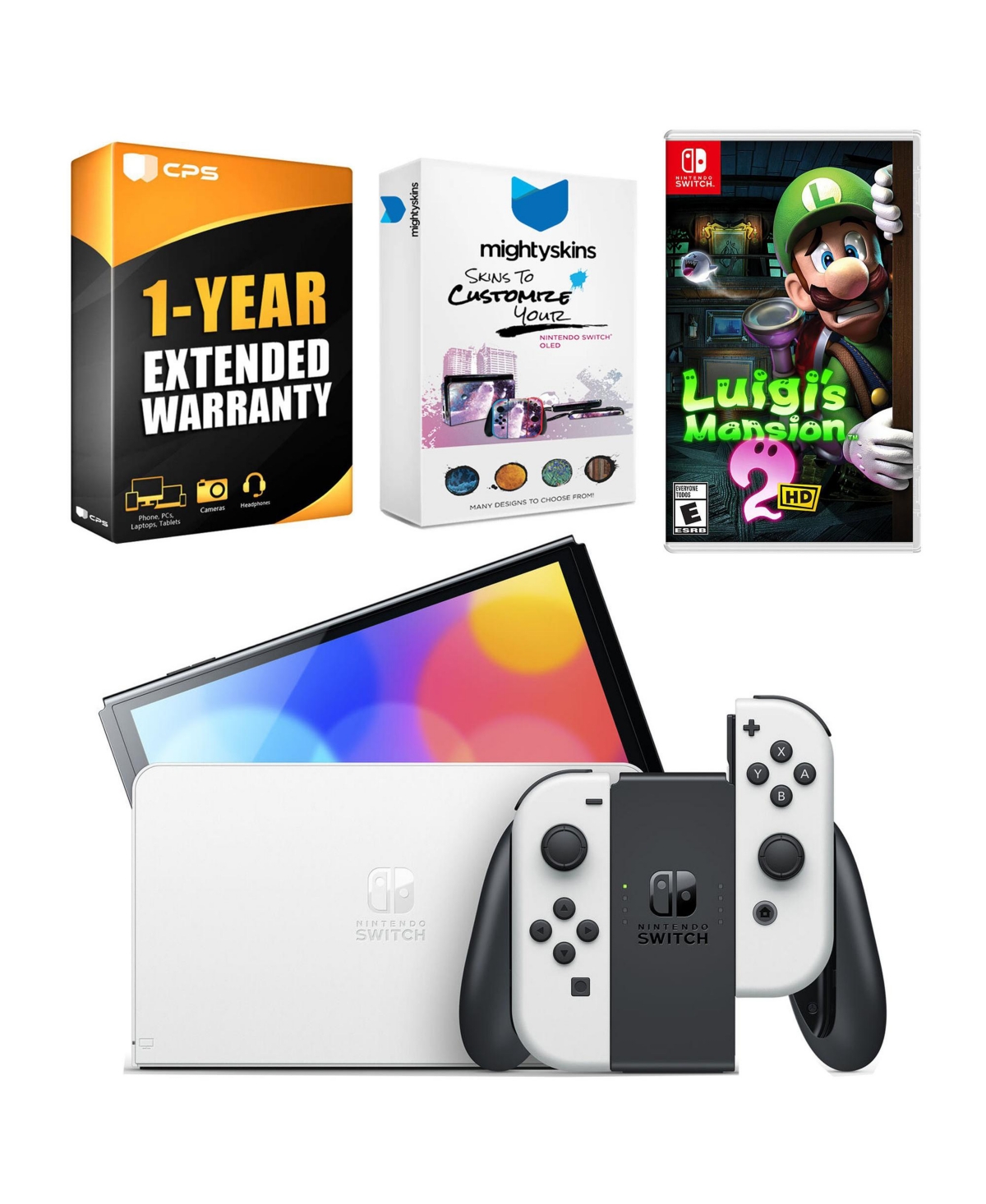 Click here for Nintendo Switch White Oled Console with Luigis Man... prices