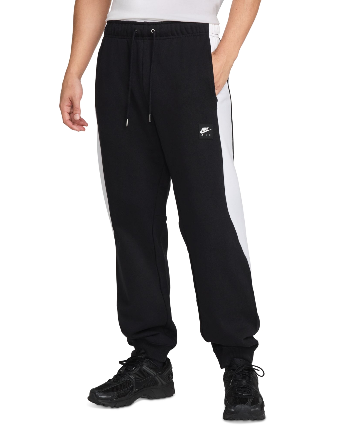 Click here for Nike Mens Air Fleece Joggers - Black/White prices