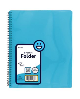 Poly 8 Pocket Folder With Front view Letter Legal Document Organizer ...
