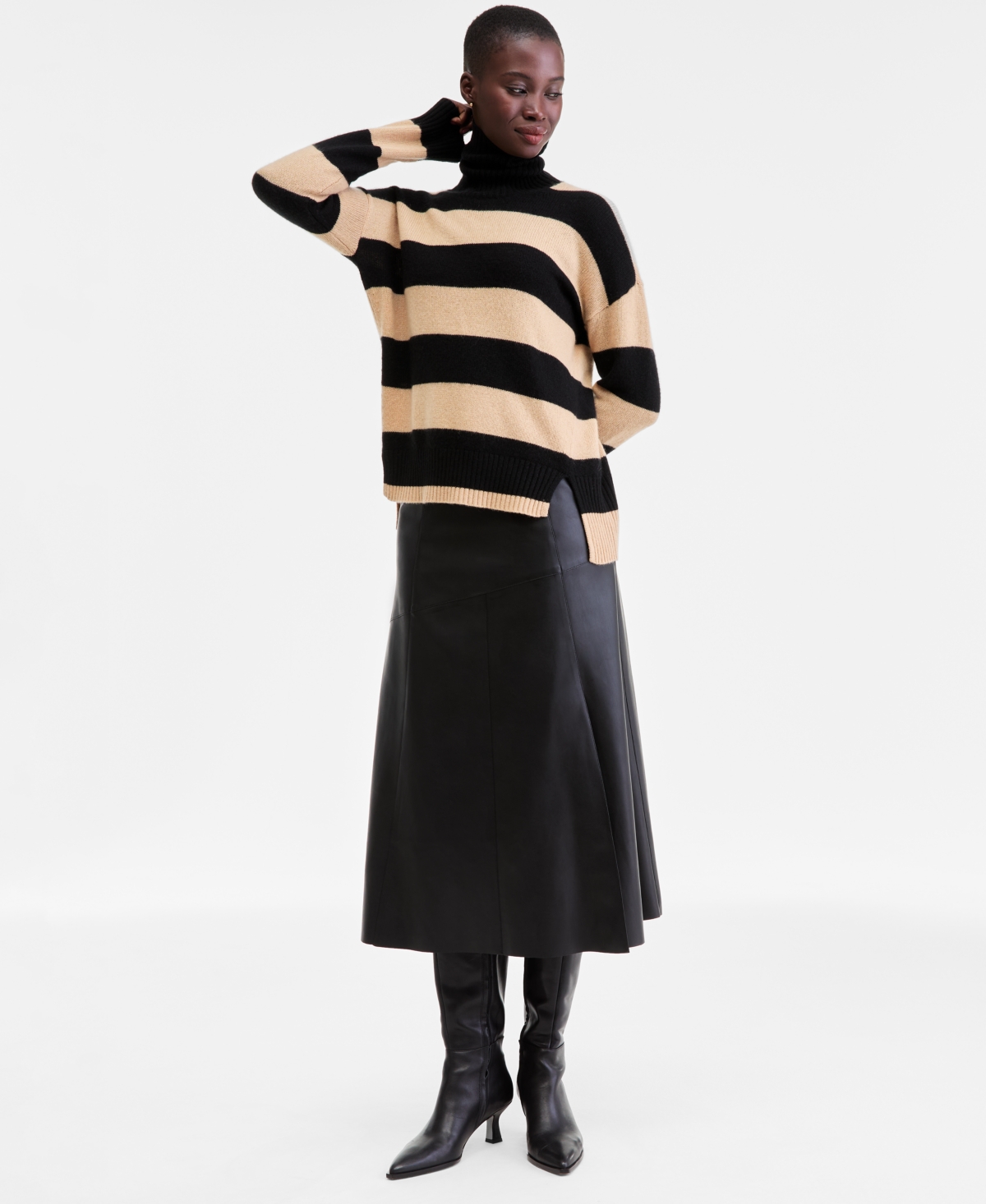 Click here for Charter Club Womens 100 Cashmere Rugby Stripe Step... prices