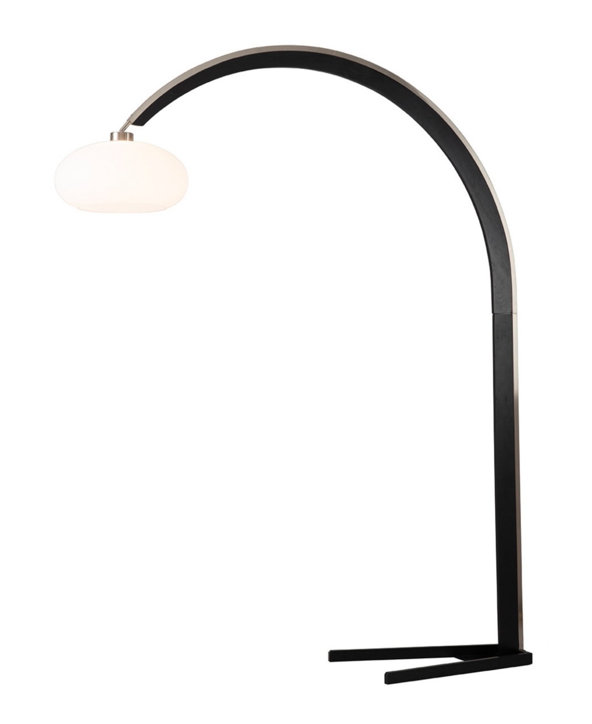Click here for Nova of California 86 Wood Vaulted Lucite Arc Floo... prices
