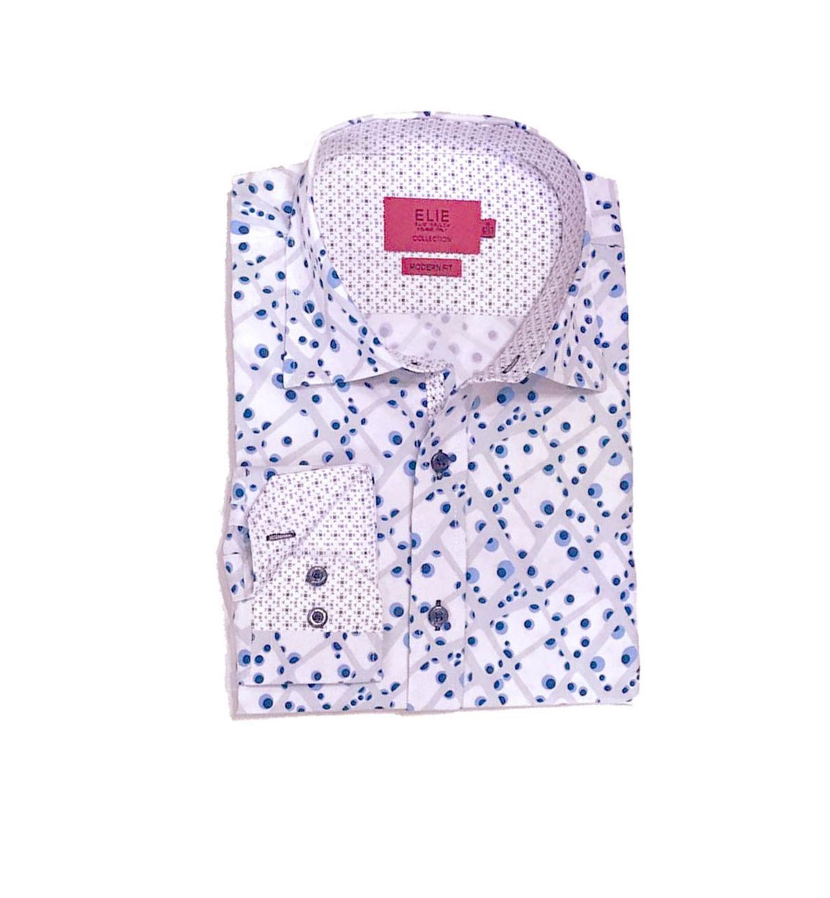 Click here for Elie Balleh Little Boys White Slim Fit Dress Butto... prices