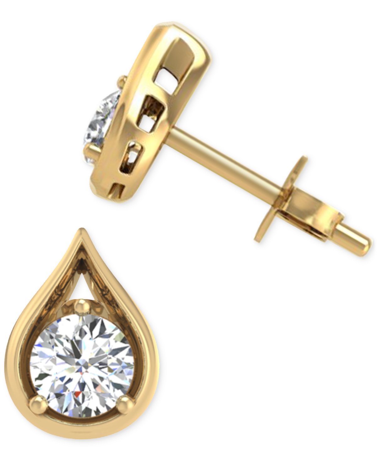 Click here for Diamond Teardrop Shape Stud Earrings (5/8 ct. t.w.... prices