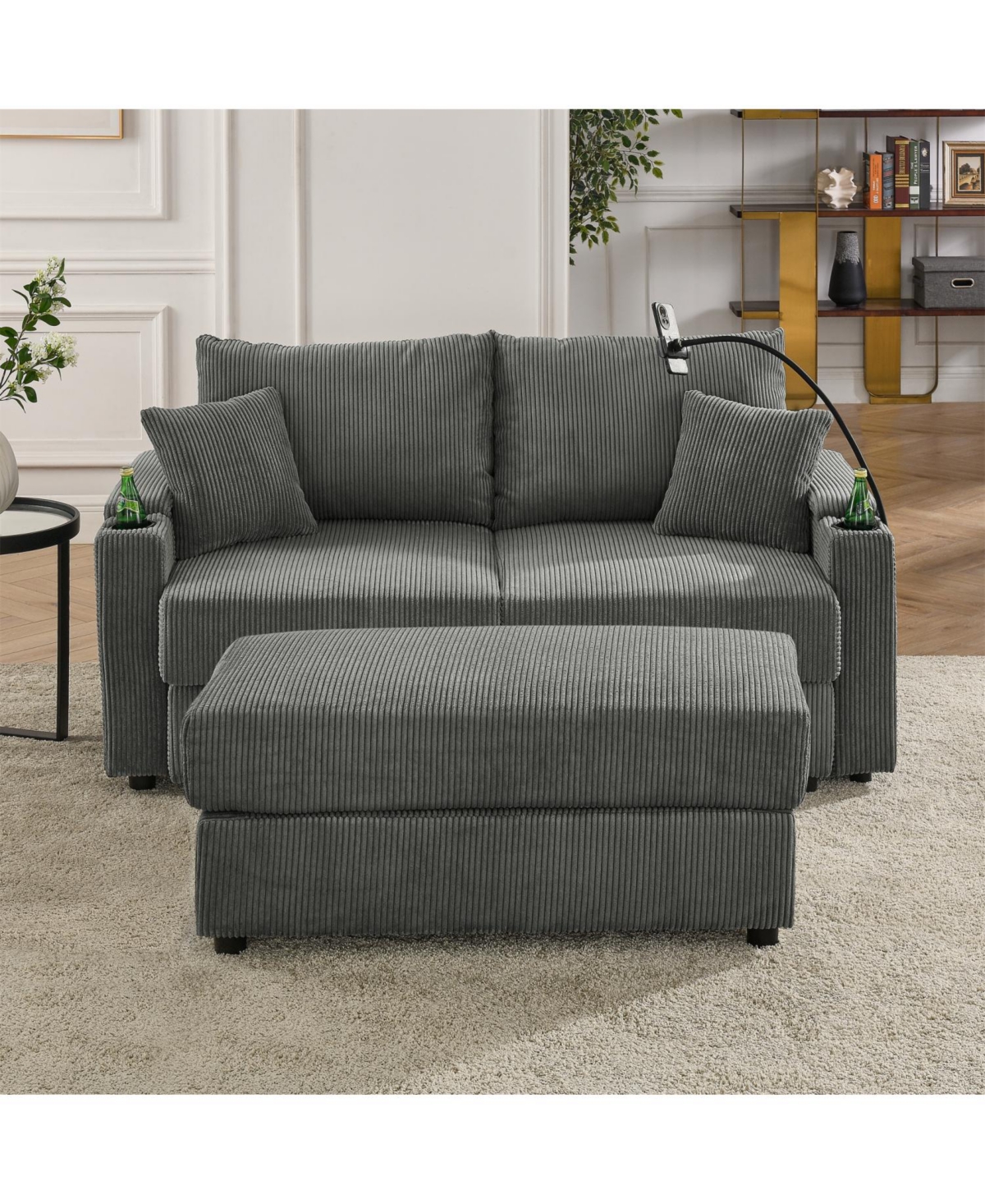 Click here for Streamdale Modern Sofa  Storage & Ottoman  Comfy G... prices