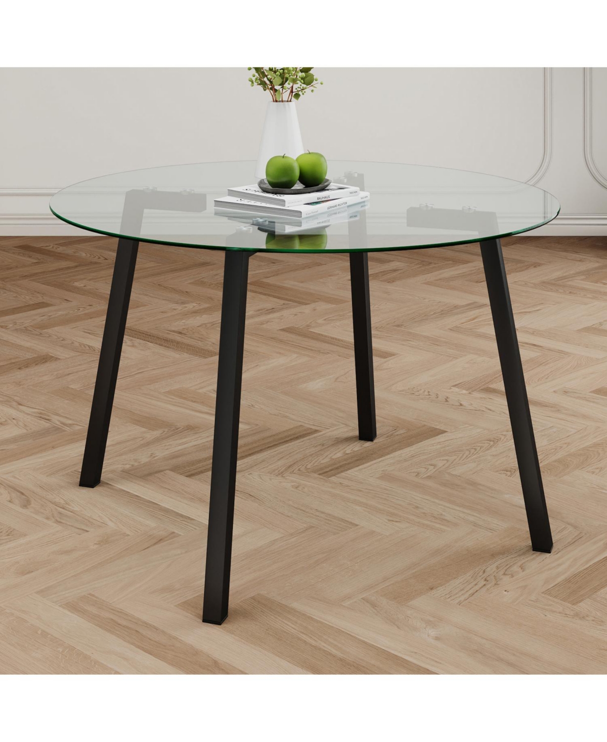 Click here for Streamdale 47.2" Modern Round Glass Dining Ta... prices