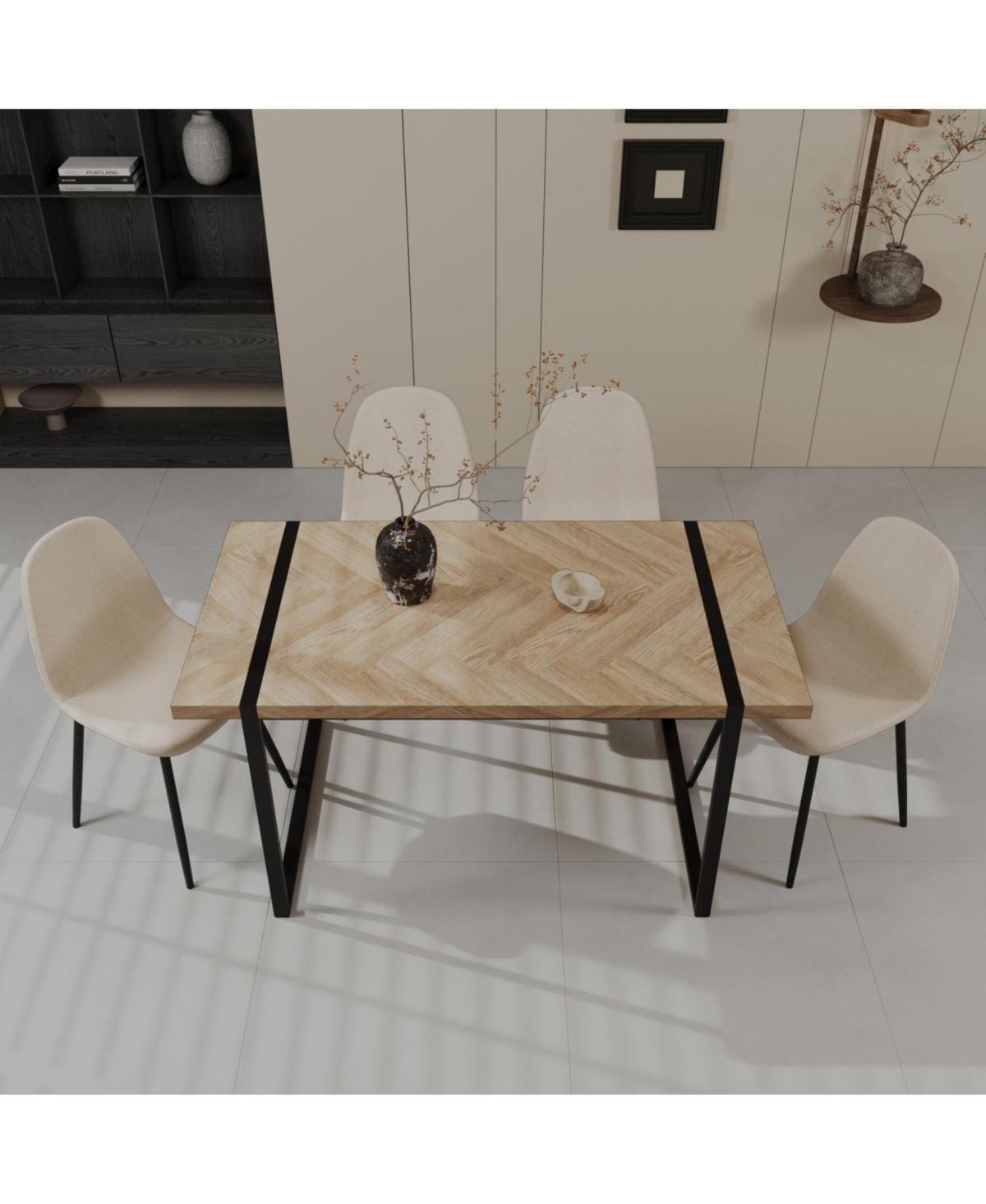 Click here for Streamdale Furniture 59" Modern Dining Table... prices