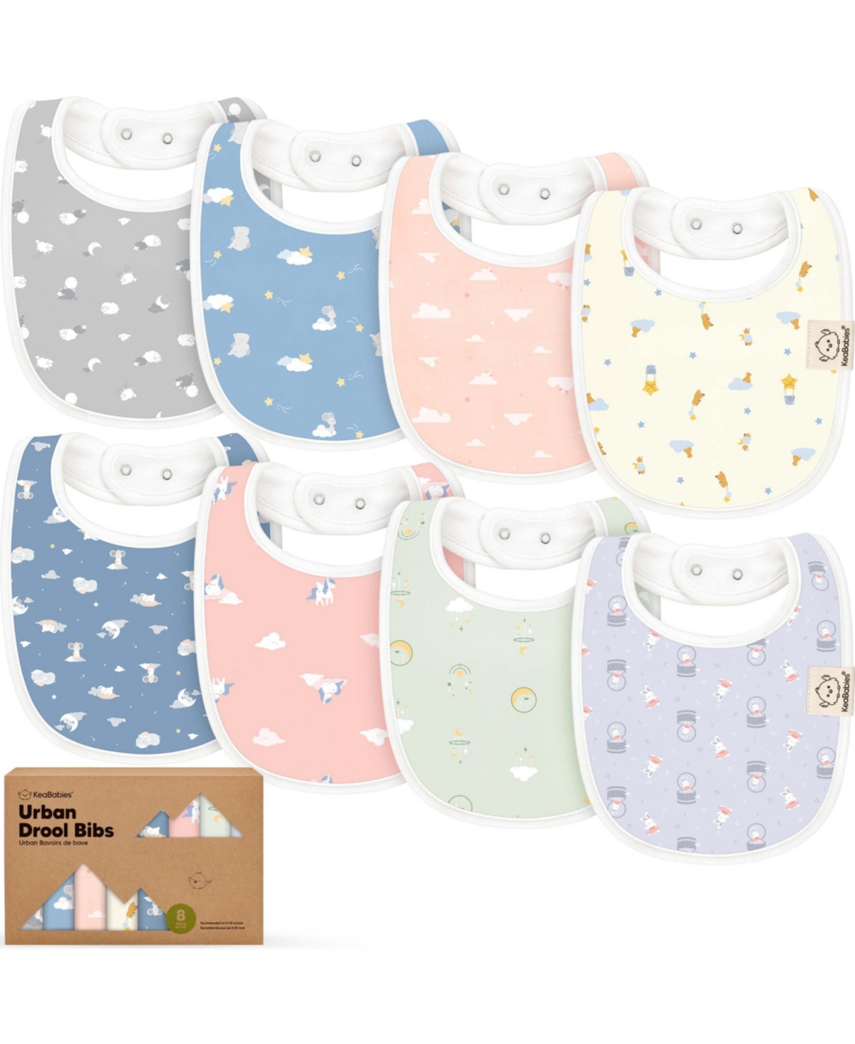 Click here for KeaBabies 8pk Baby Bibs for Boy  Baby Drool Bib fo... prices