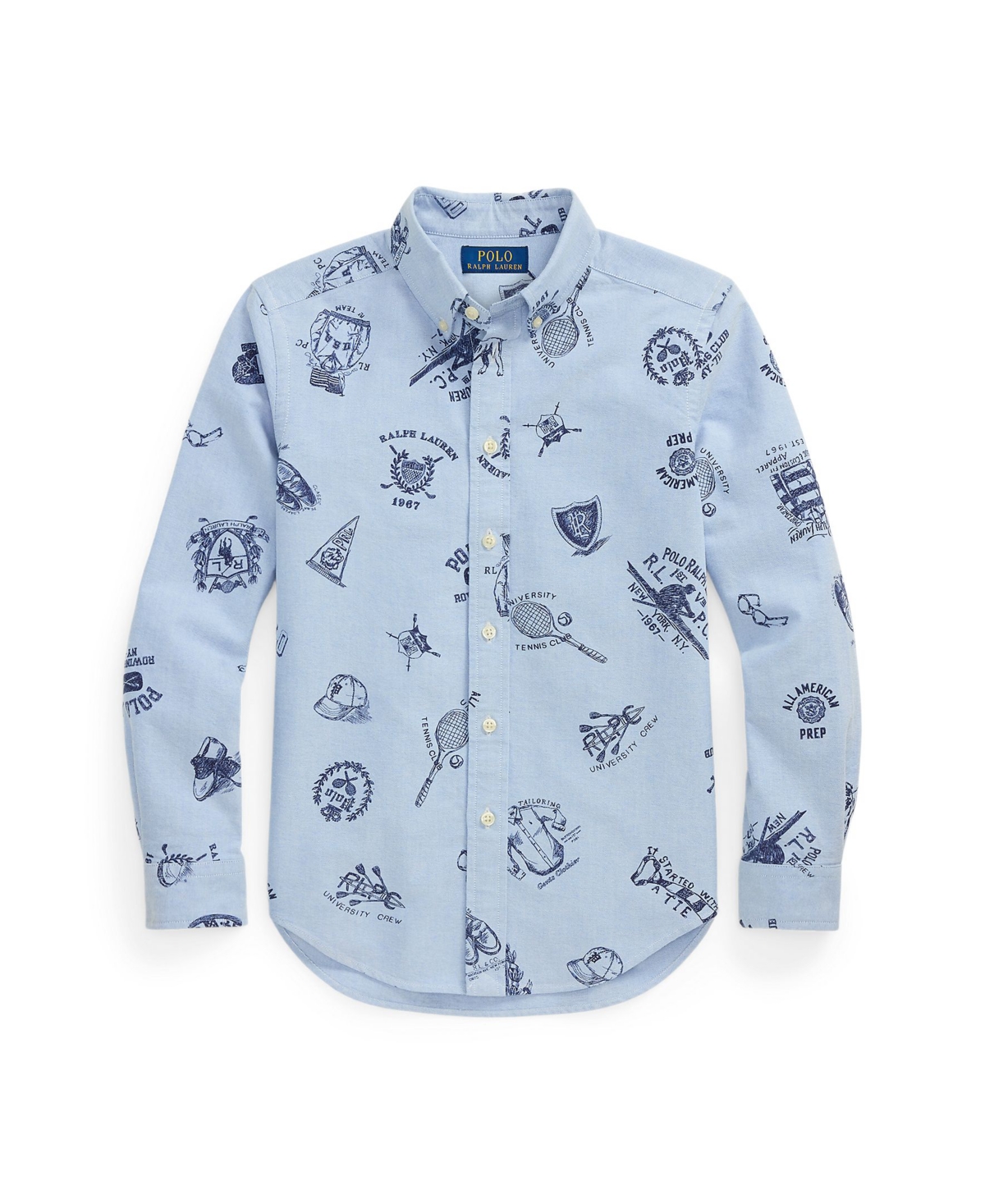 Click here for Polo Ralph Lauren Big Boys Oxford Graphic Shirt -... prices