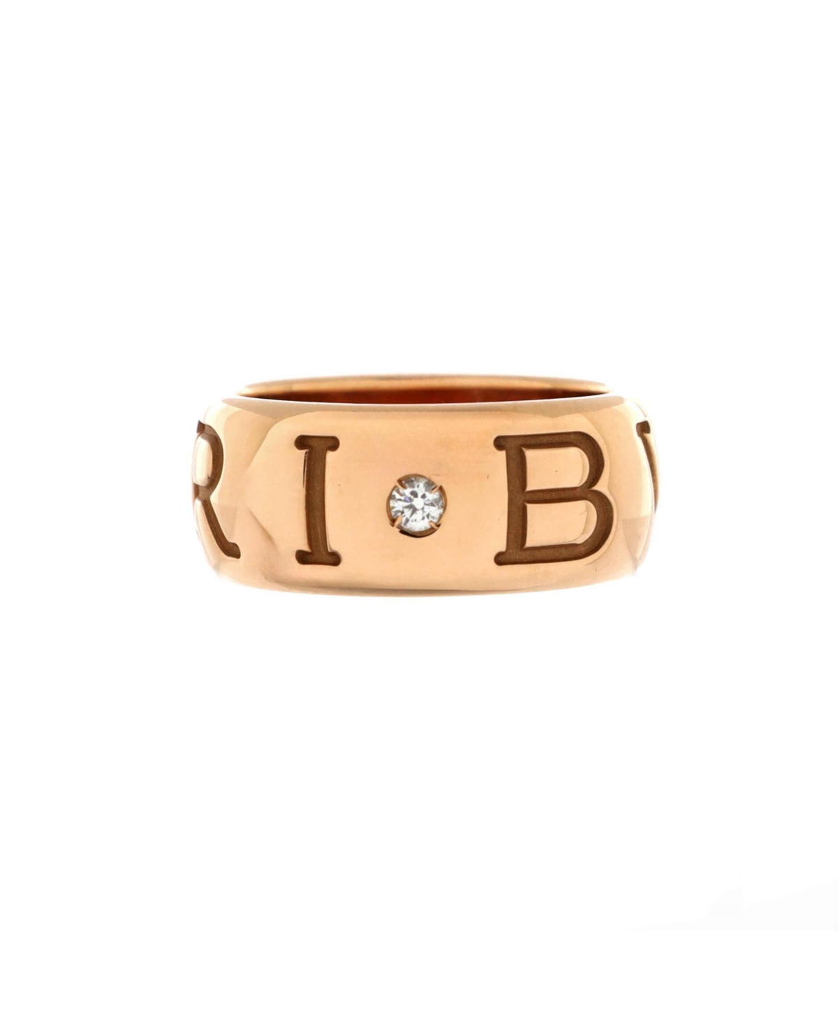 Click here for Pre-Owned Bvlgari Monologo Ring 18K Rose Gold with... prices