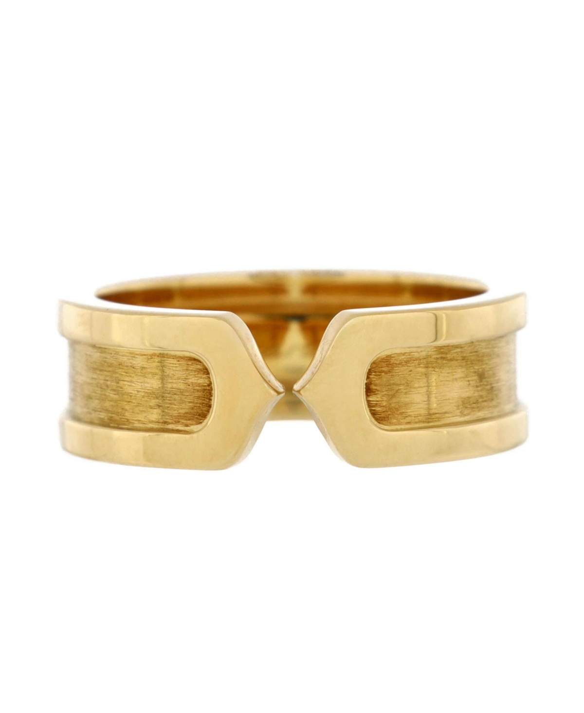 Click here for Pre-Owned Cartier 6mm C de Cartier Ring 18K Gold -... prices