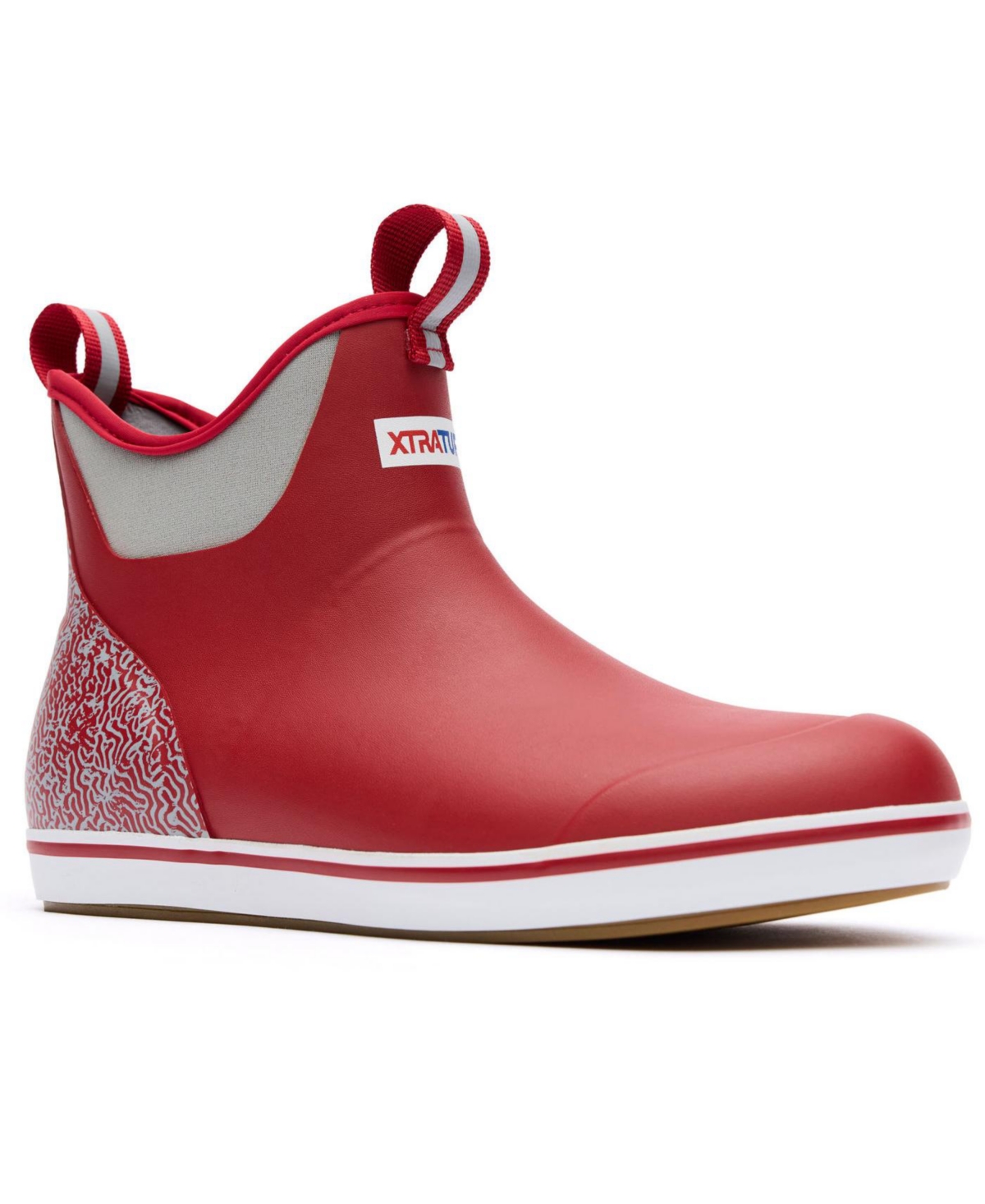 Click here for Xtratuf Mens Tailgate 6 in Ankle Deck Boot - Red prices
