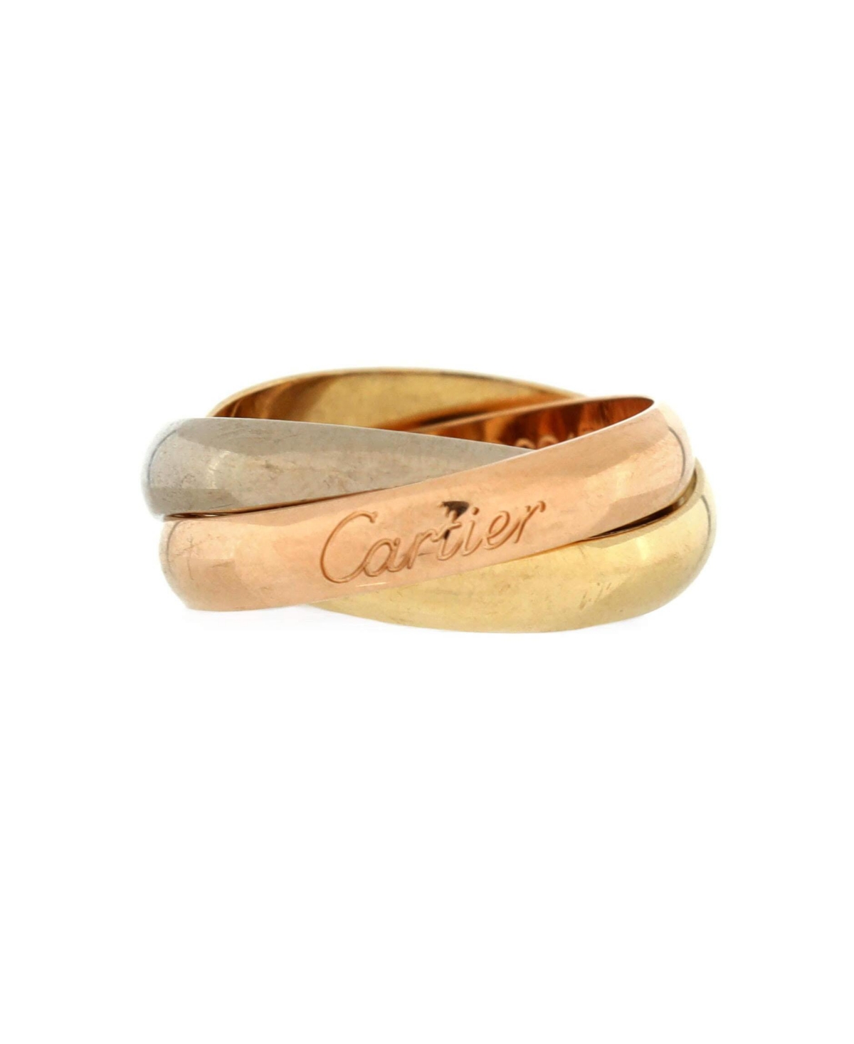 Click here for Pre-Owned Cartier Medium Trinity Ring 18K Tricolor... prices