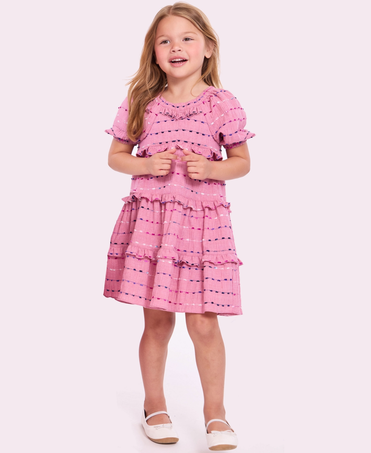 Click here for Bonnie Jean Toddler and Little Girls Ruffled Dress... prices
