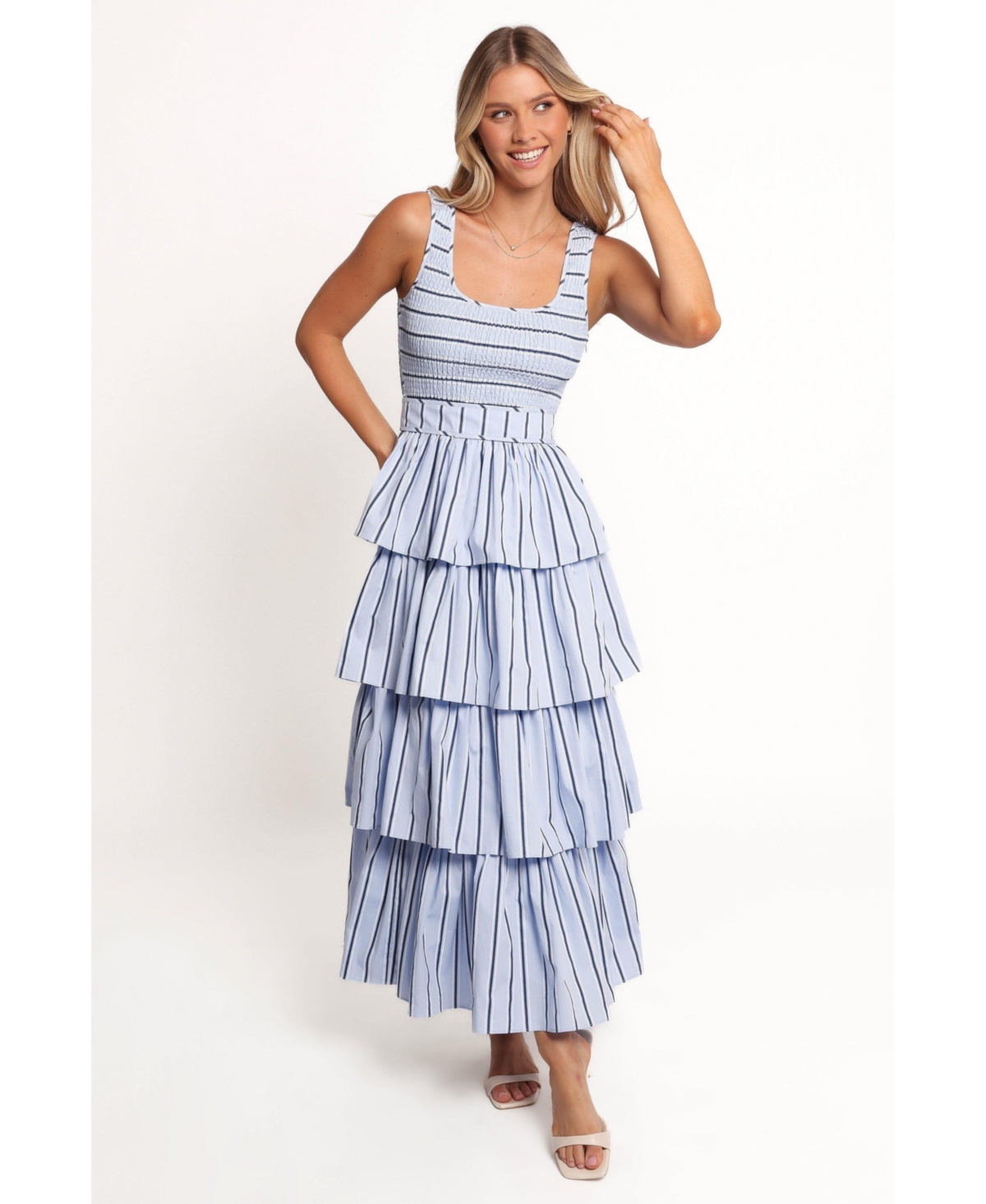 Petal and Pup Womens Waverly Maxi Dress - Blue
