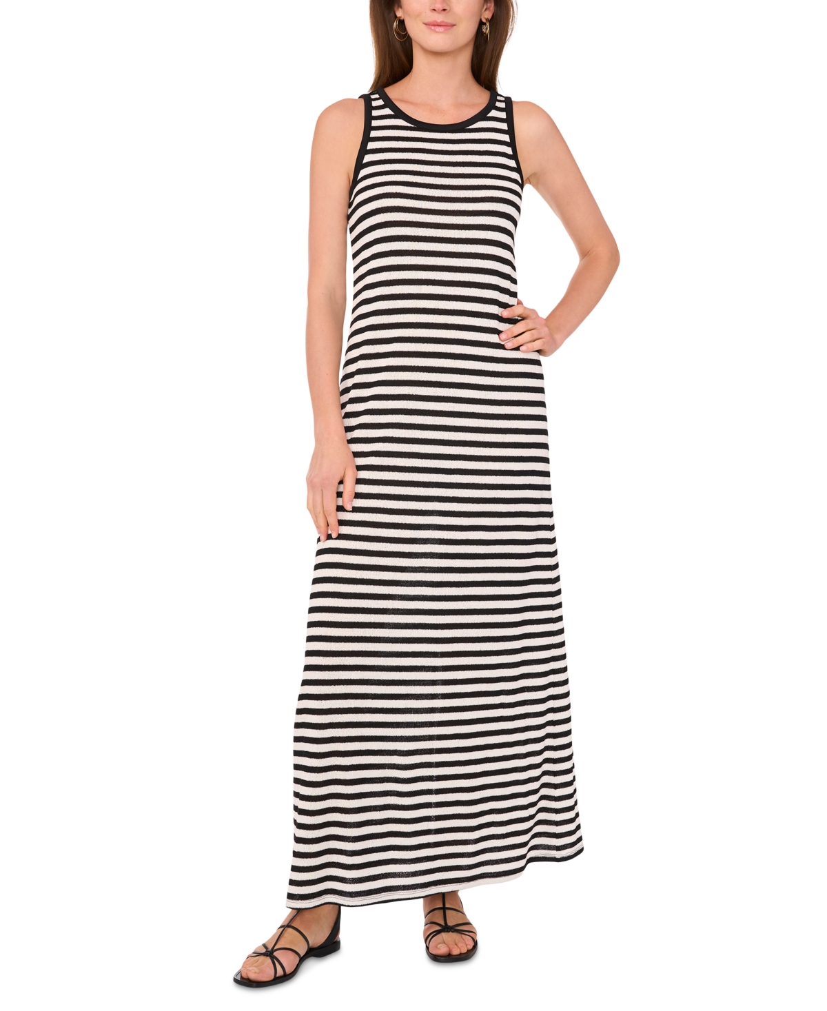 Click here for Vince Camuto Womens Striped Keyhole Tank Dress - N... prices