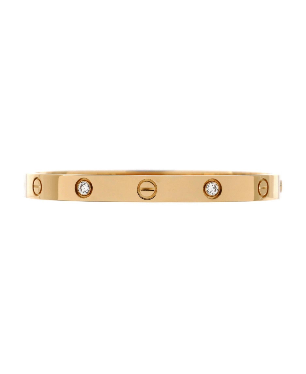Click here for Pre-Owned Cartier Love 4 Diamond Bracelet 18K Gold... prices