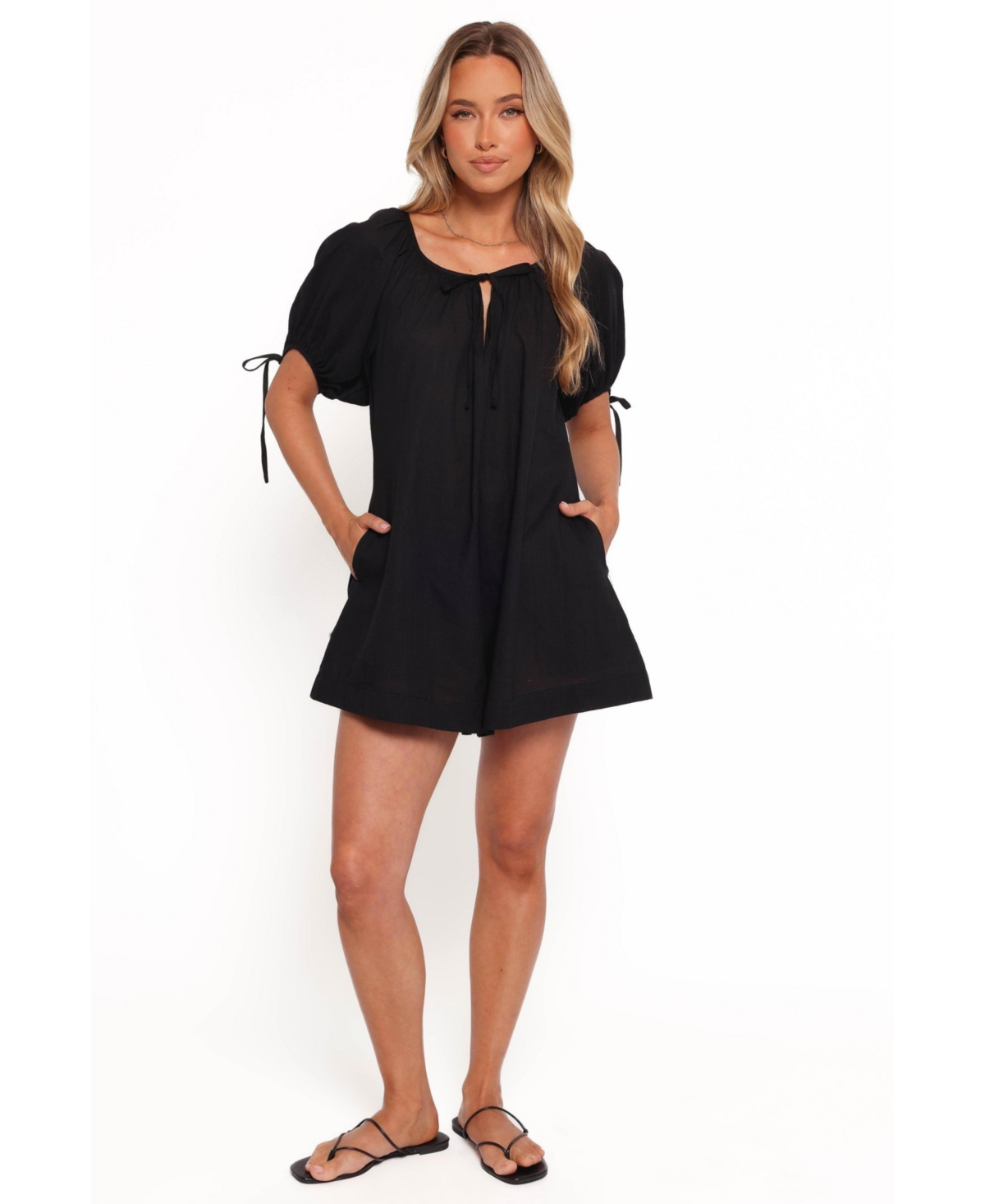 Click here for Petal and Pup Womens Carina Romper - Black prices