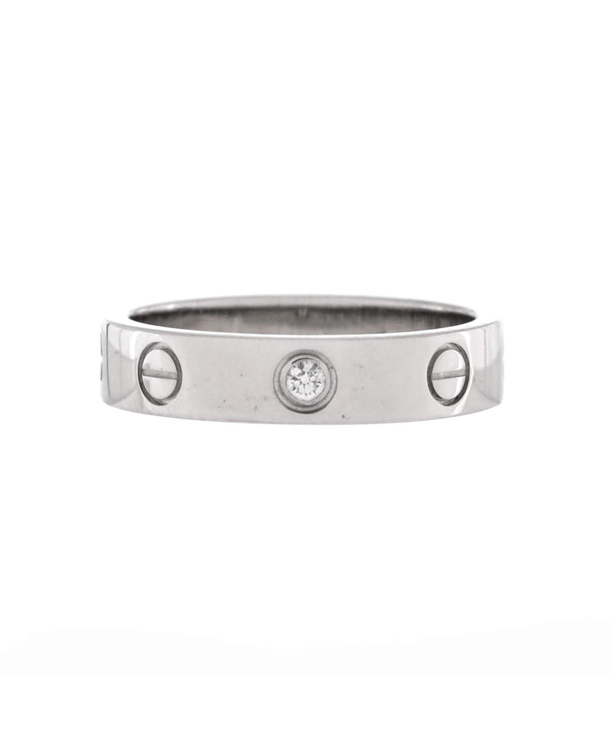 Click here for Pre-Owned Cartier Love Wedding Band 1 Diamond Ring... prices