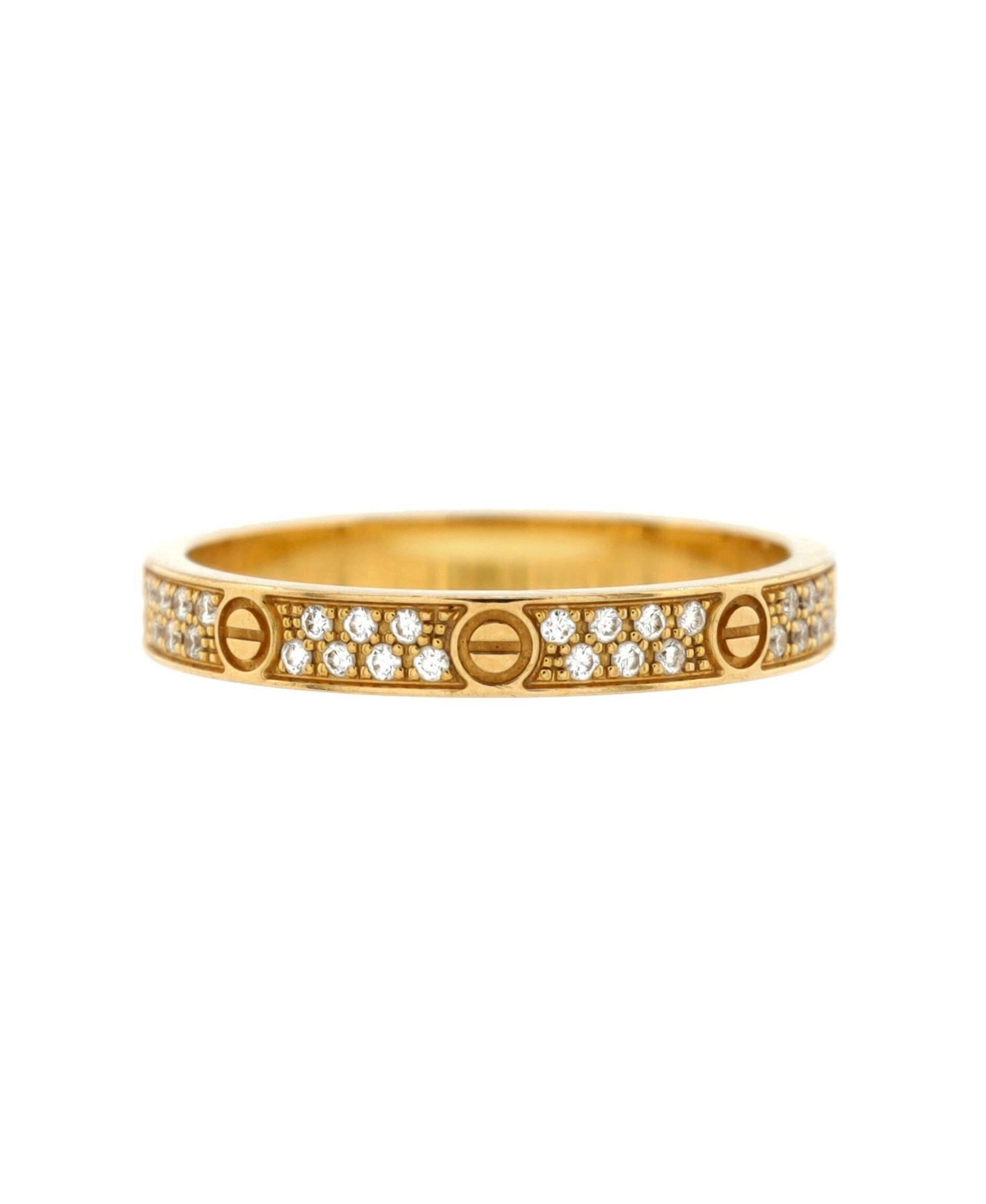 Click here for Pre-Owned Cartier Small Love Wedding Band Pave Dia... prices