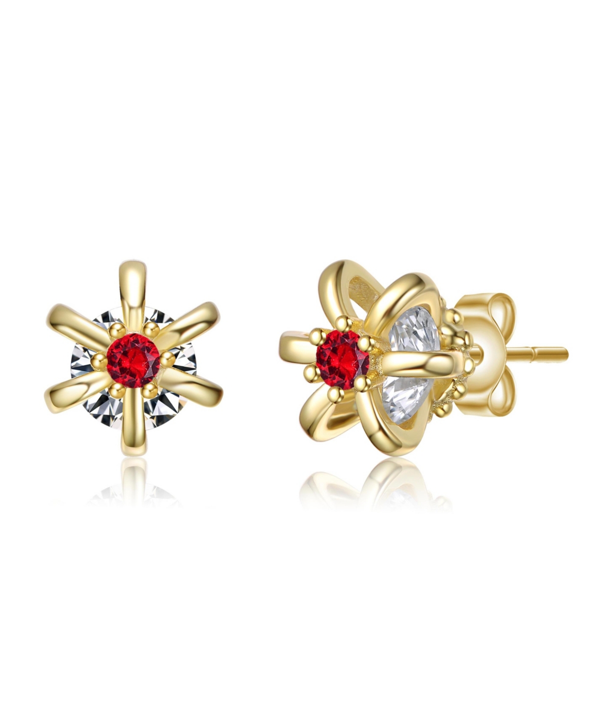 Click here for Kids 14K Gold Plated with Colored Cubic Zirconia A... prices
