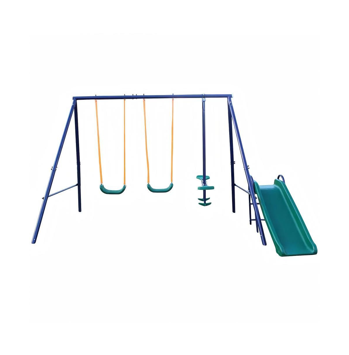 Click here for Heavy Duty A-Frame Metal Swing Set with Slide  2 W... prices