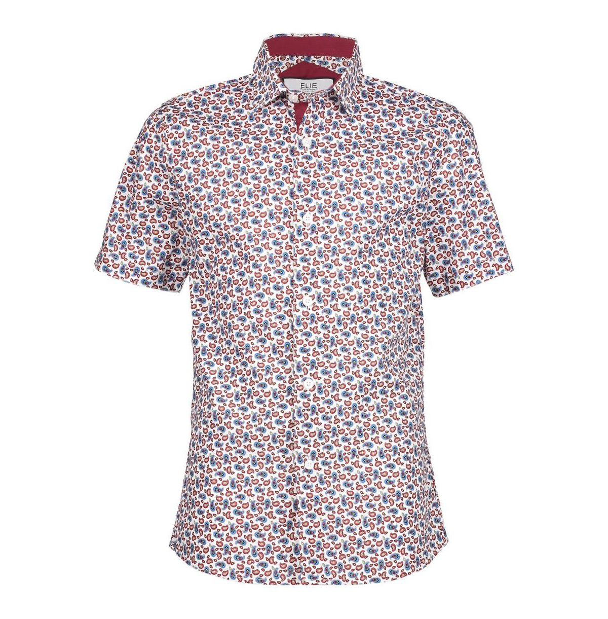 Click here for Elie Balleh Big Boys White Short Sleeve Navy Paisl... prices