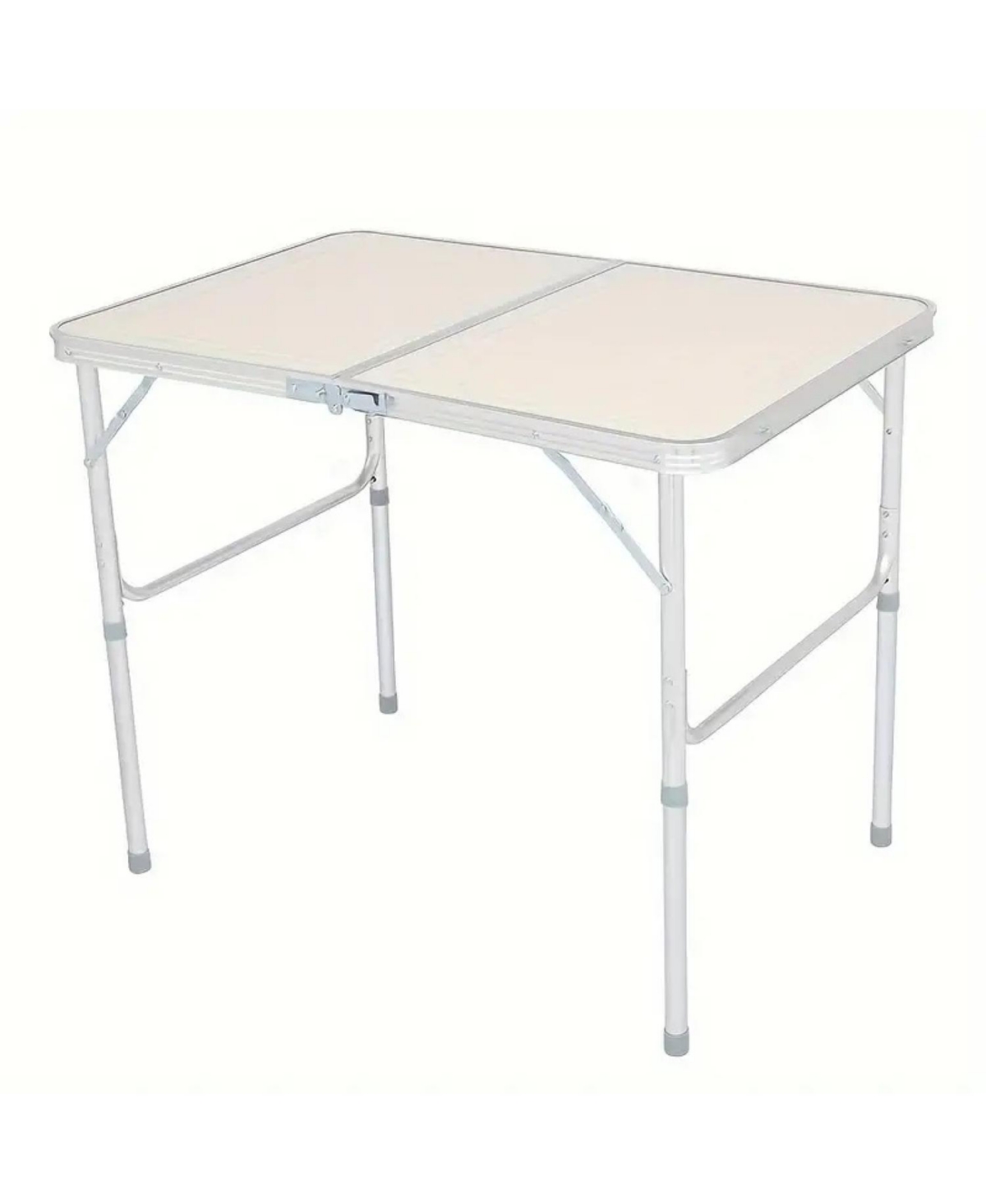 Click here for Small outdoor folding table - Beige+silver gray prices