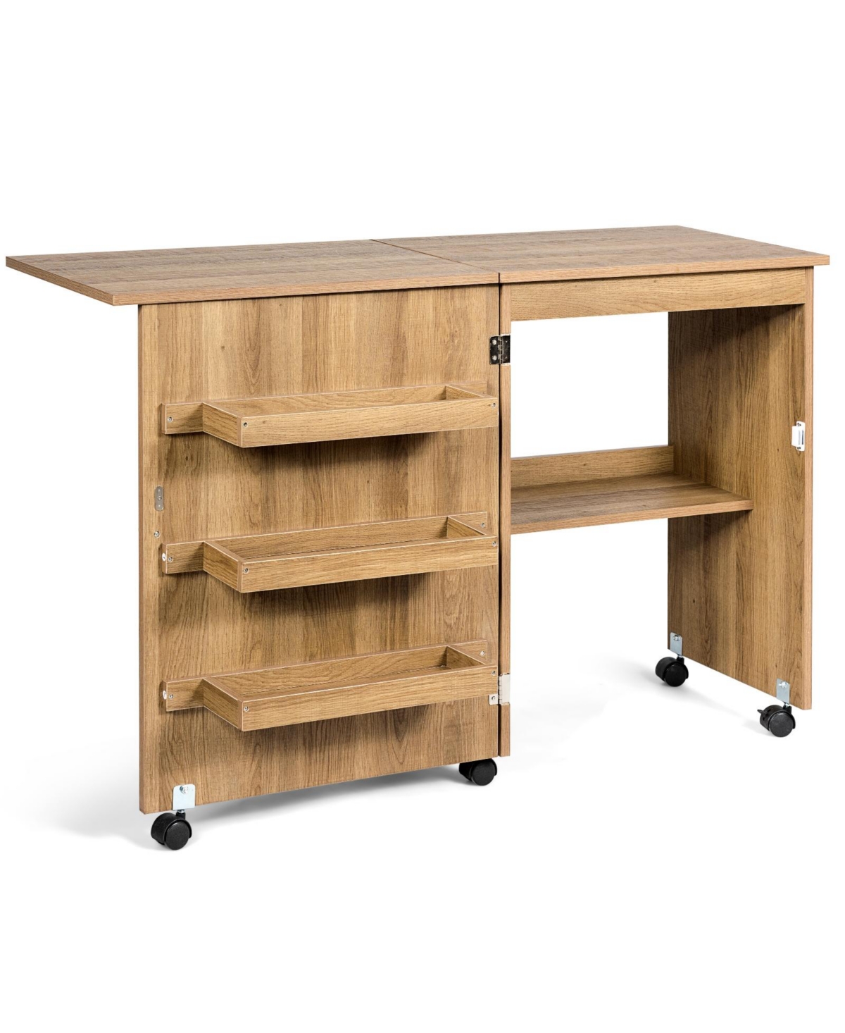 Click here for Folding Sewing Craft Table Shelf Storage Cabinet H... prices