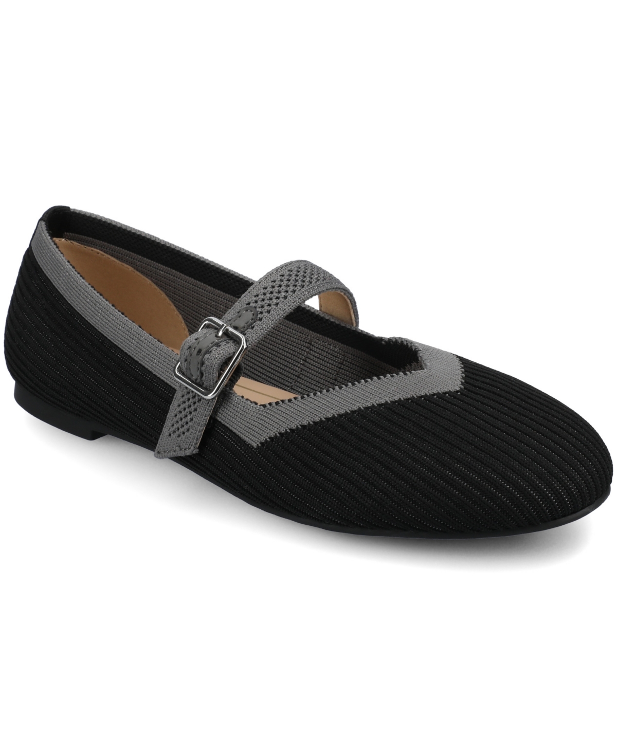 Click here for Journee Collection Womens Maddie Knit Almond Toe M... prices