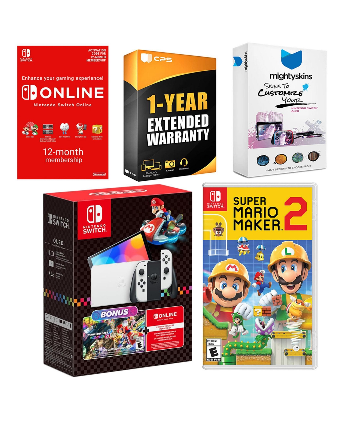 Click here for Nintendo Switch Oled Console Mario Kart 8 Bundle w... prices