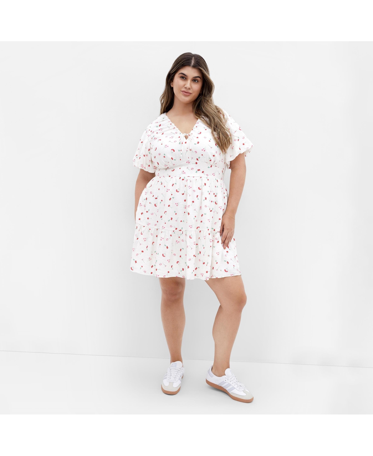 Click here for City Chic Plus Size Daphne Dress - Ivory bliss prices