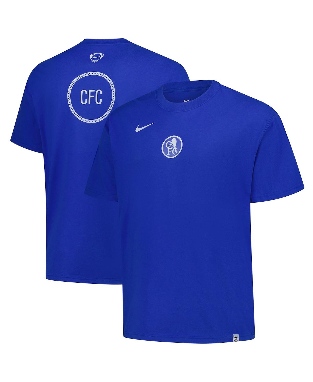 Click here for Nike Mens Royal Chelsea T90 Remix T-Shirt - Royal prices