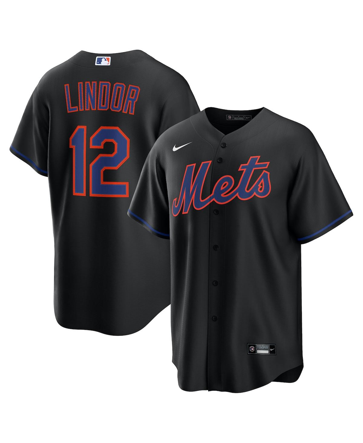 Click here for Nike Mens Francisco Lindor Black New York Mets Alt... prices