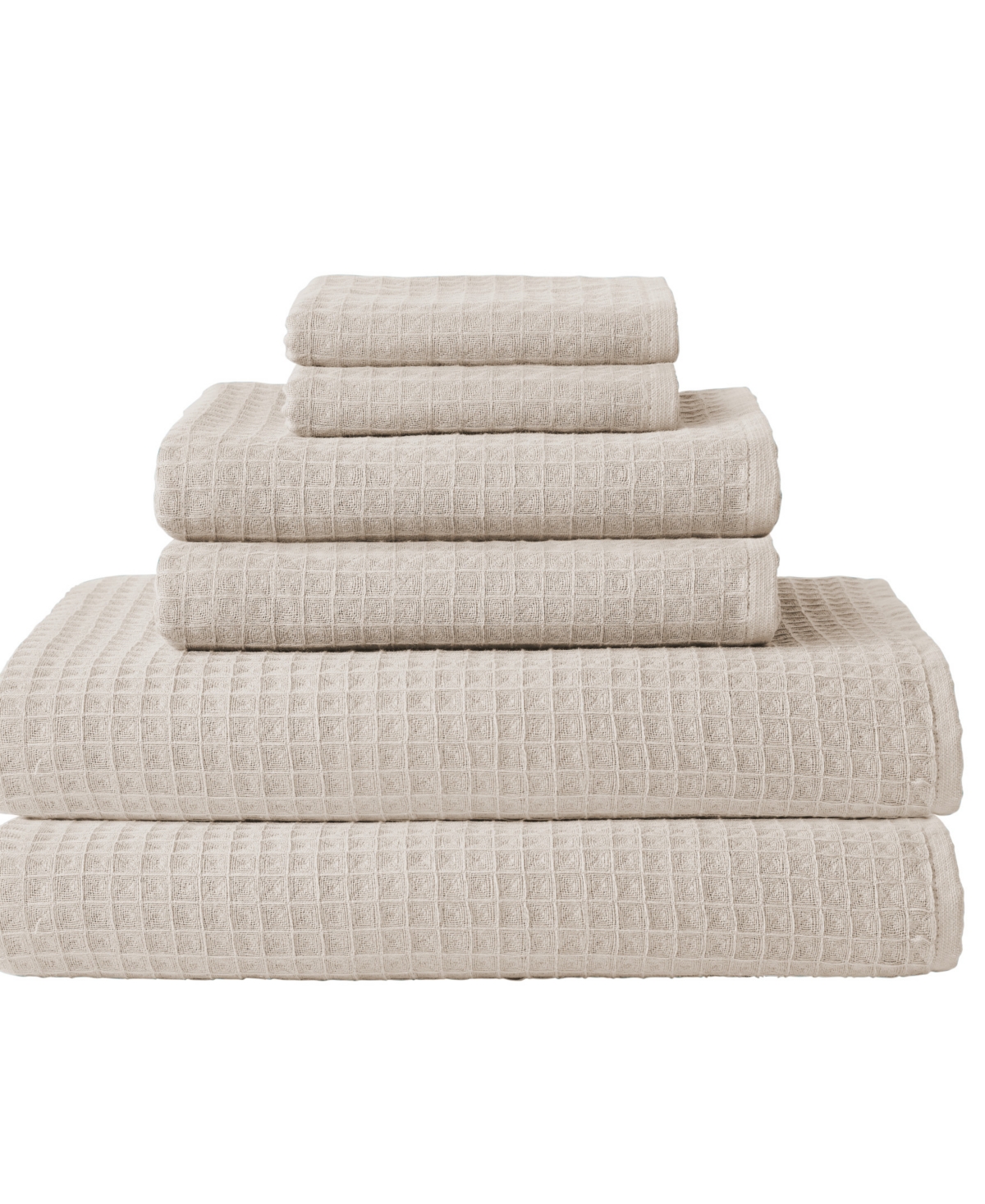 Click here for Uchino Waffle Twist 6-Pc. Bath Towel Set - Linen prices