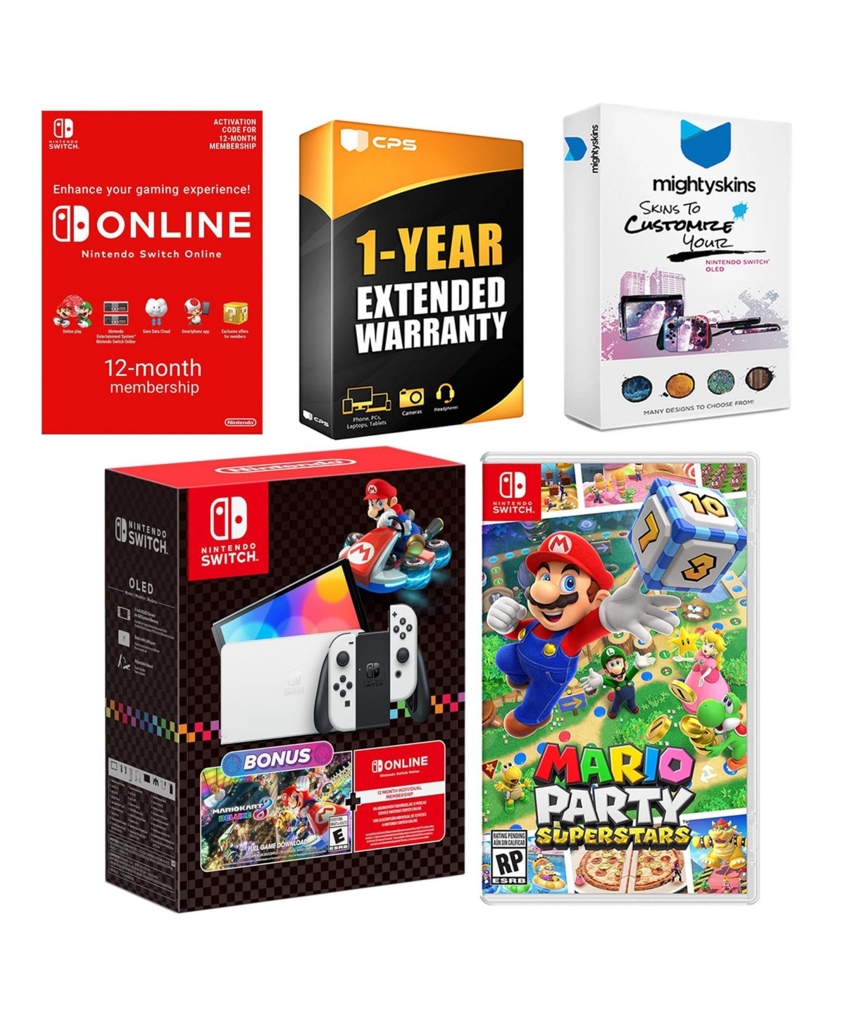 Click here for Nintendo Switch Oled Console Mario Kart 8 Bundle w... prices