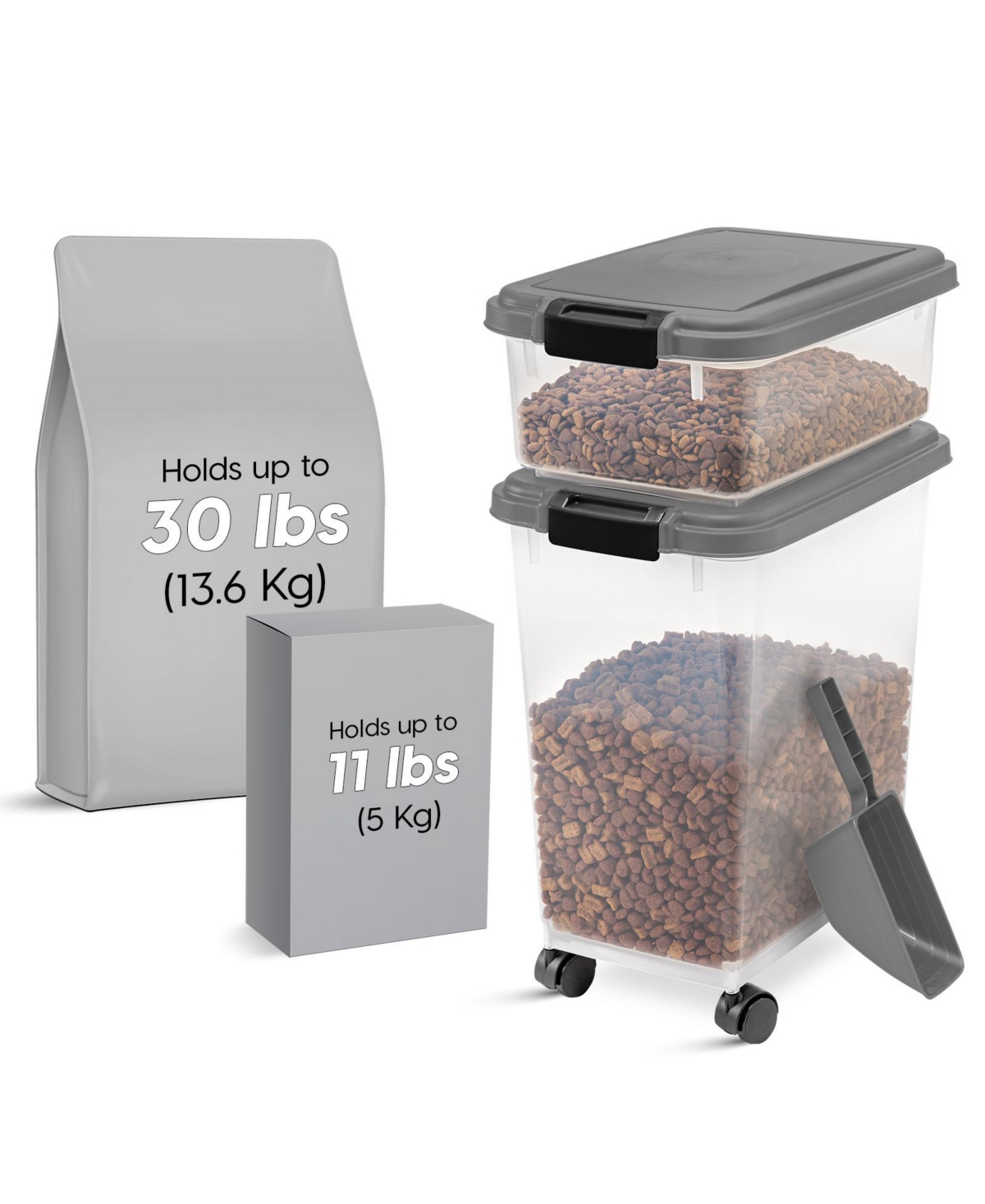 Click here for 33qt + 12qt Airtight Pet Food Container Combo with... prices